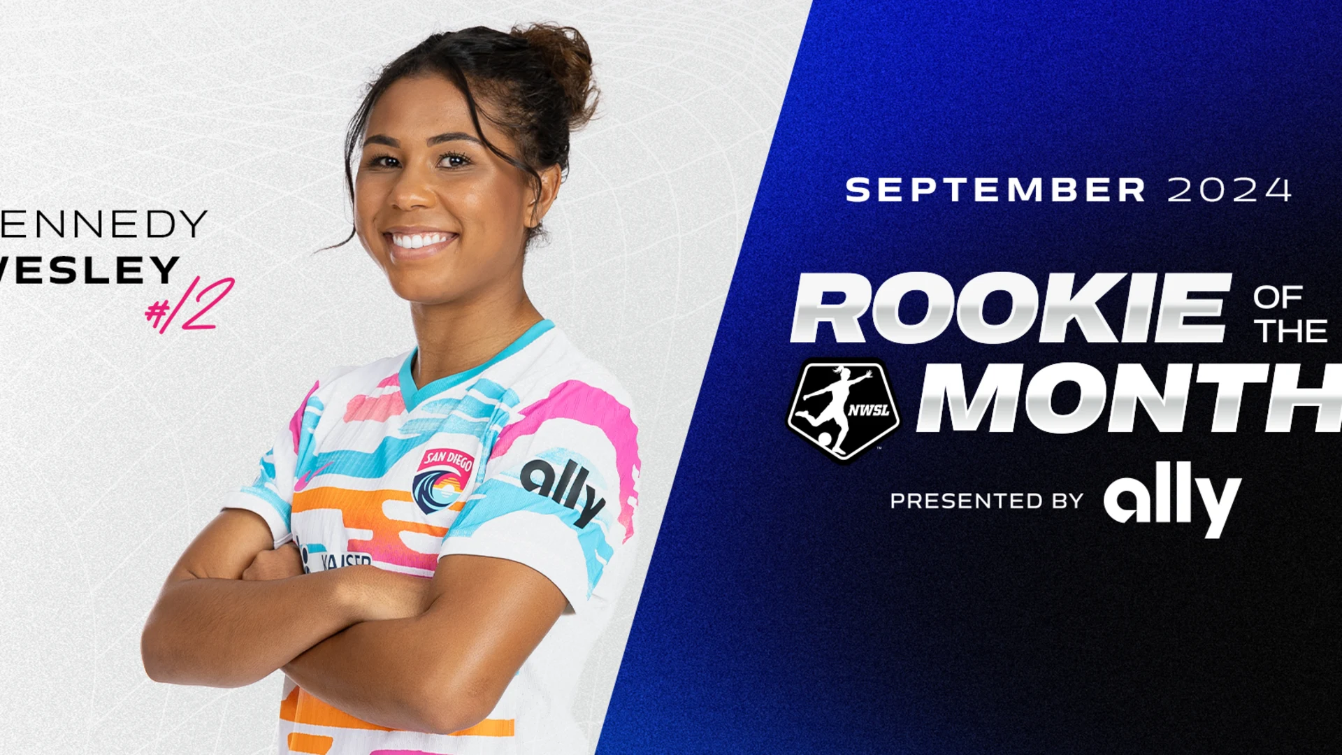 San Diego Wave FC Defender Kennedy Wesley Named September Rookie of the ...