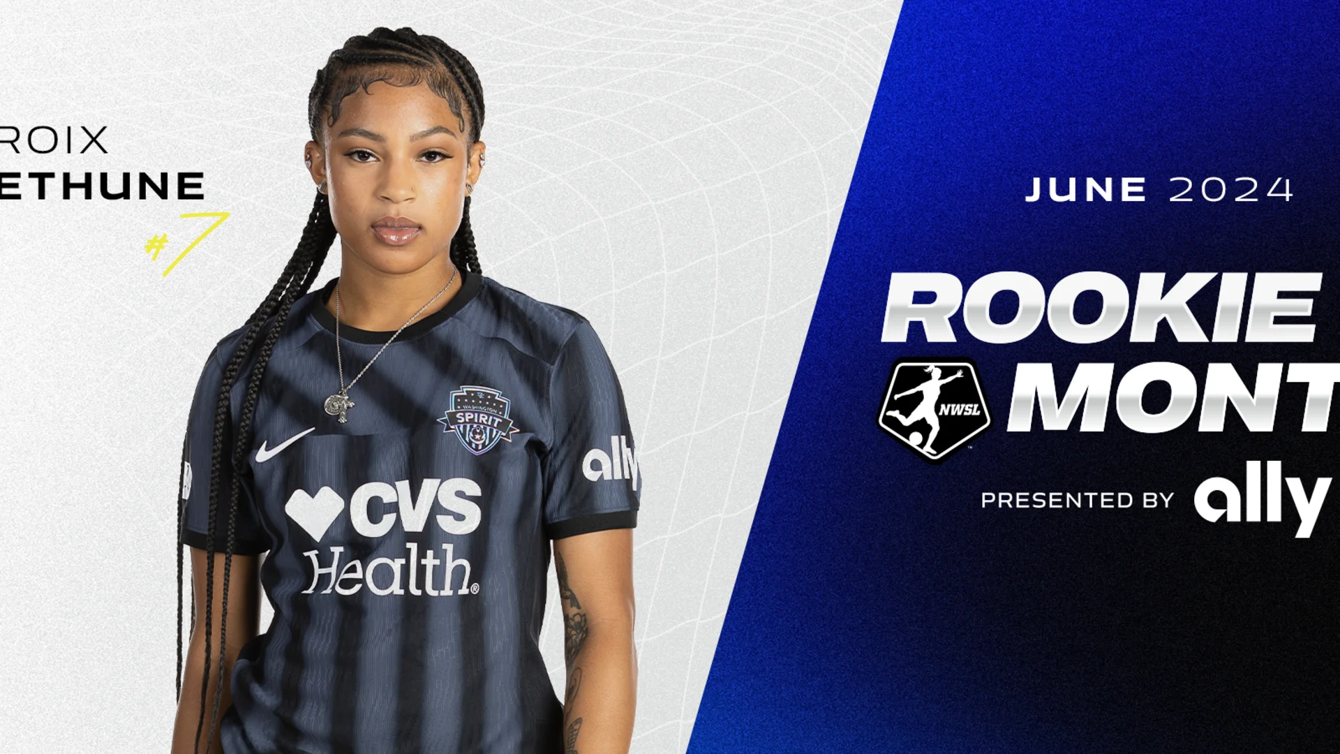 Washington Spirit Midfielder Croix Bethune Named June Rookie Of The ...