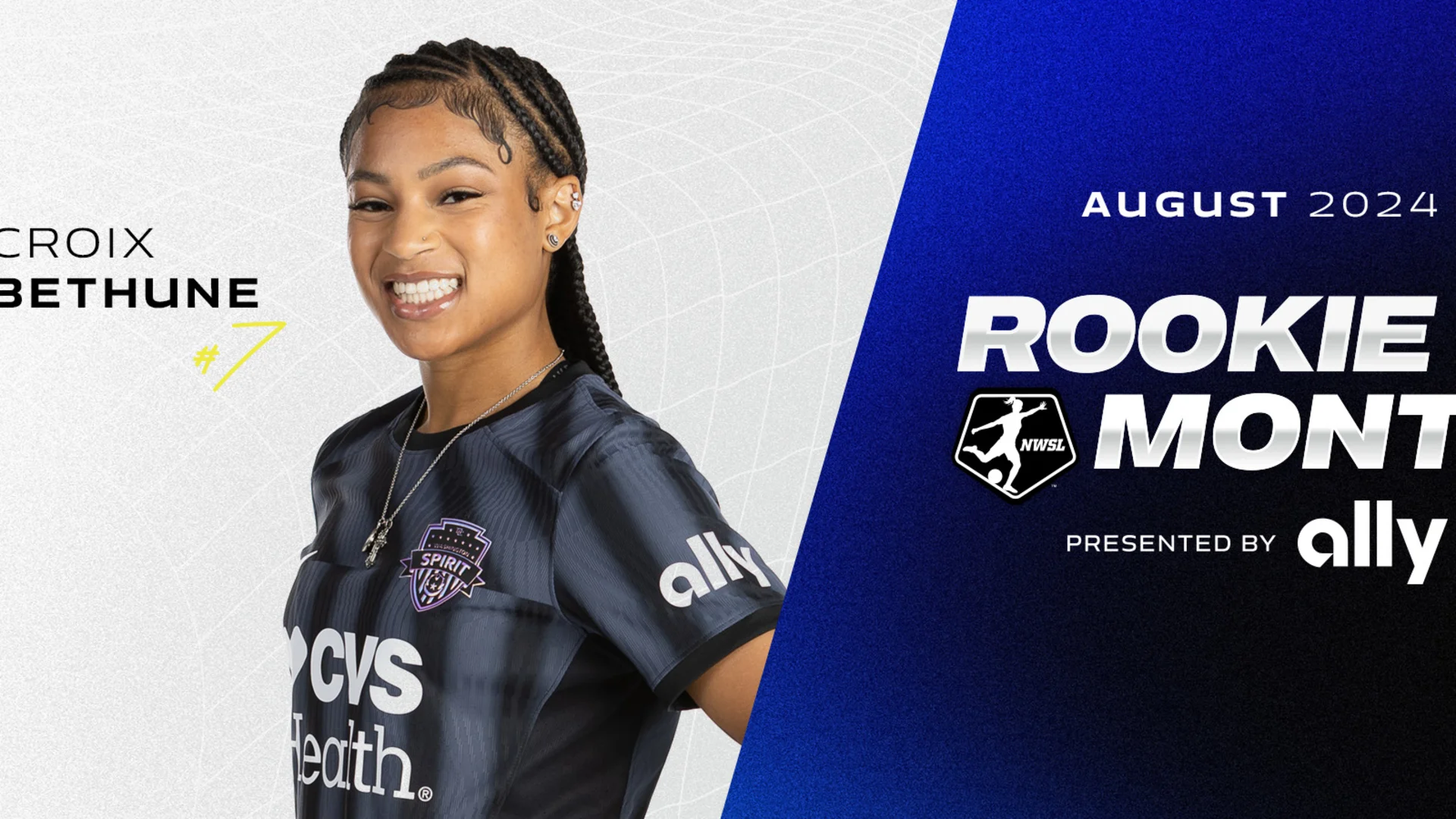 Washington Spirit Midfielder Croix Bethune Named August Rookie of the ...