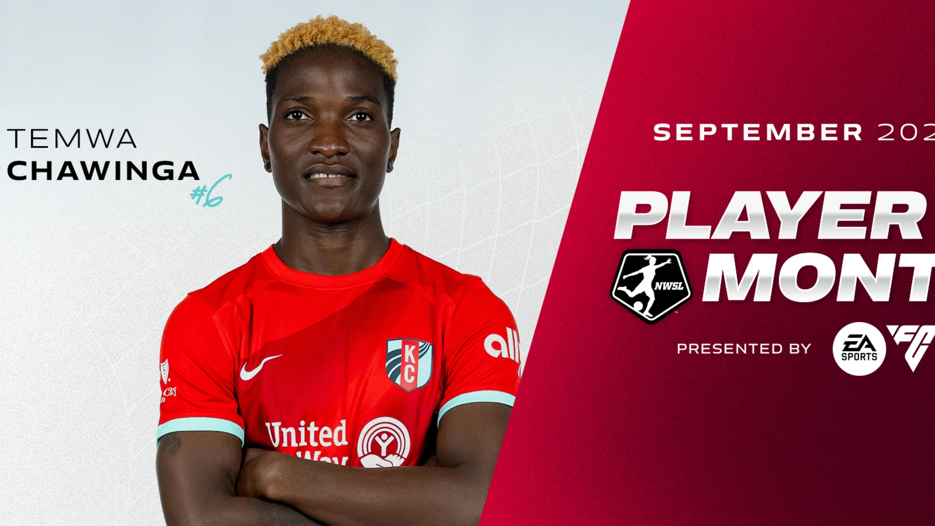Kansas City Current Forward Temwa Chawinga Named September Player of ...